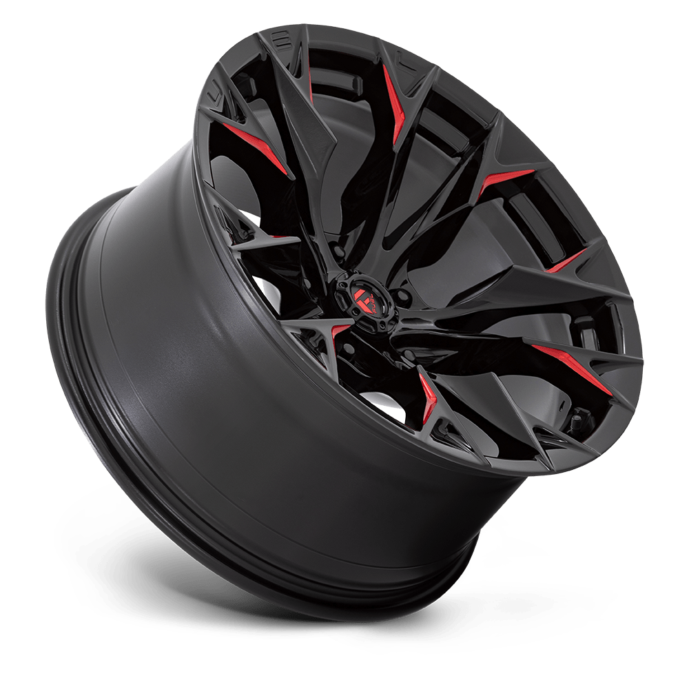 FUEL Offroad FLAME Wheels (GLOSS BLACK MILLED W/ CANDY RED) – Pandemyk ...