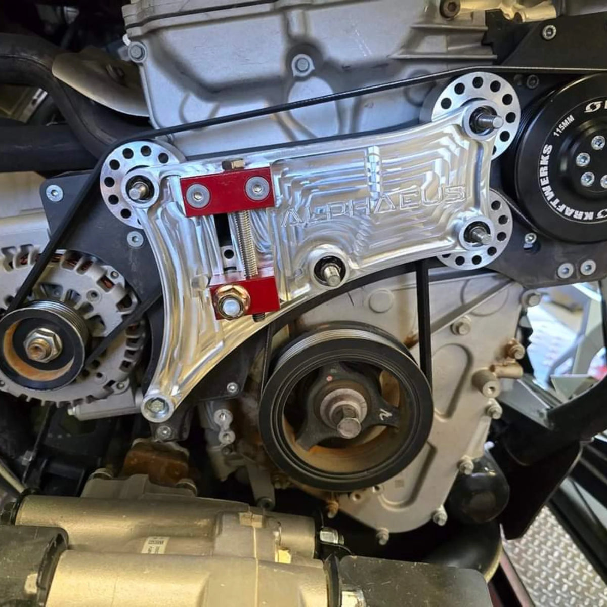 Fixed Billet Tensioner System Upgrade for Kraftwerks Pro R Supercharge ...