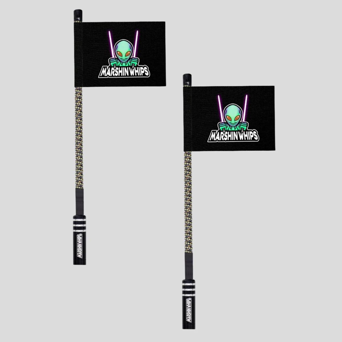 Marshin Whips V2 - Black Base - Set of Whips — Pandemyk Performance